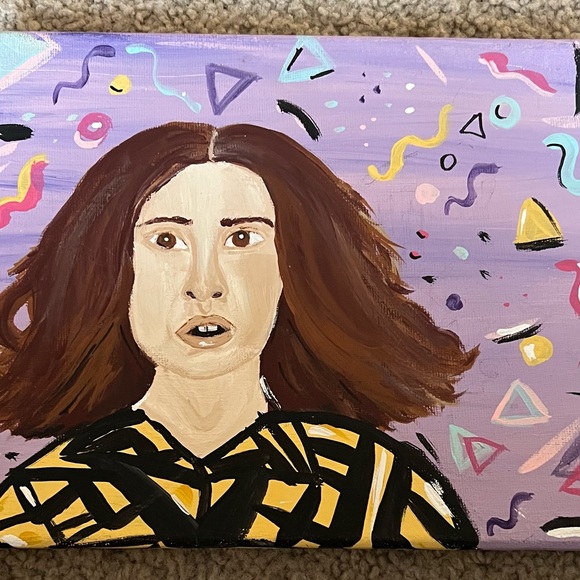 Art | Eleven From Stranger Things Netflix Painting 8x1 Canvas Acrylic ...